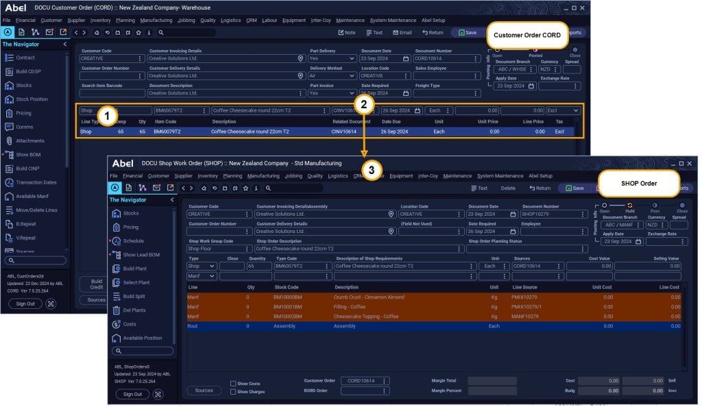 Abel’s Shop Orders for Complex Manufactures - Abel Software